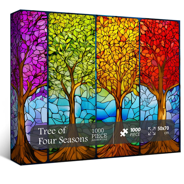 Tree of Four Seasons Jigsaw Puzzle 1000 Pieces – Fun-Puzzle
