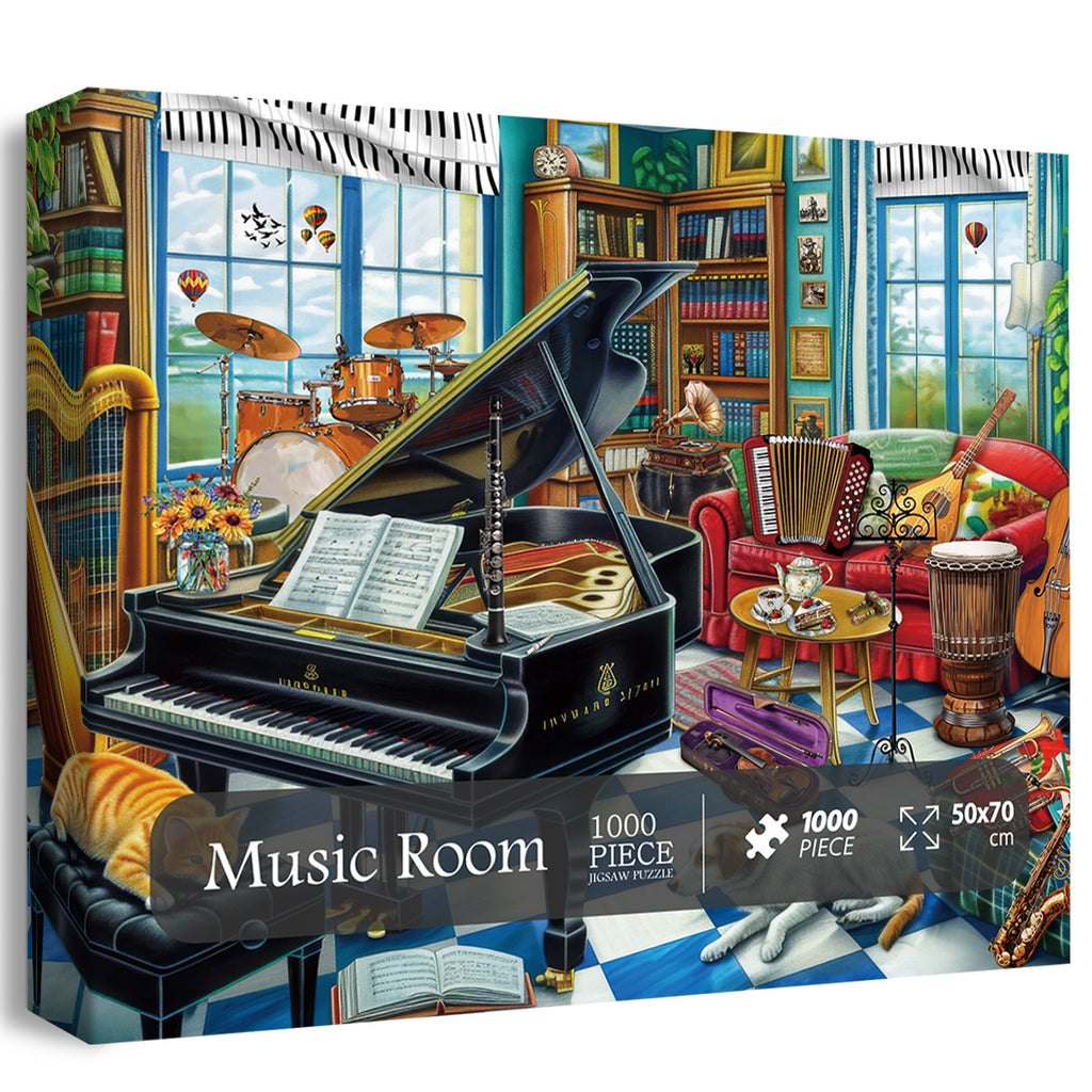 Music Room Jigsaw Puzzle 1000 Pieces – Fun-Puzzle