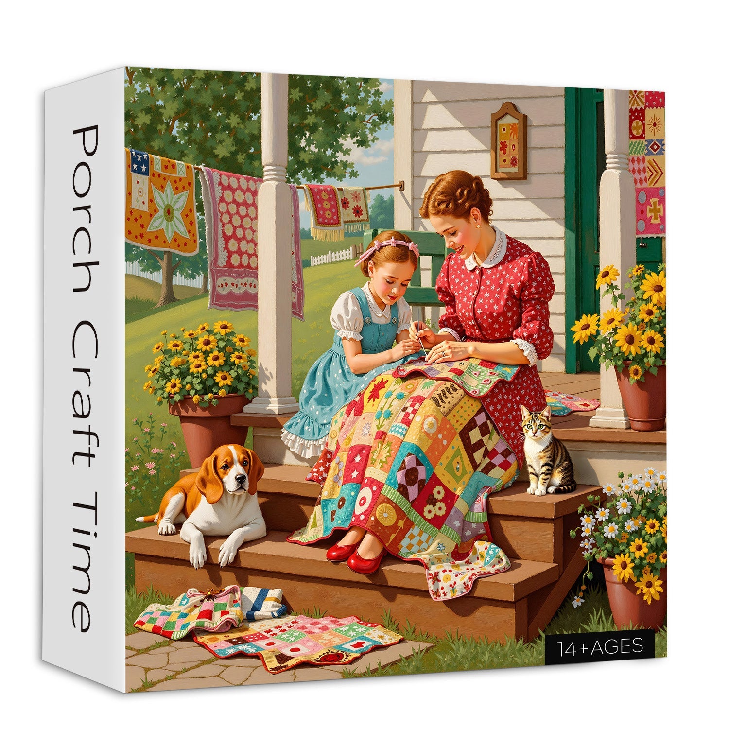 Porch Craft Time Jigsaw Puzzle 1000 Pieces – Fun-Puzzle