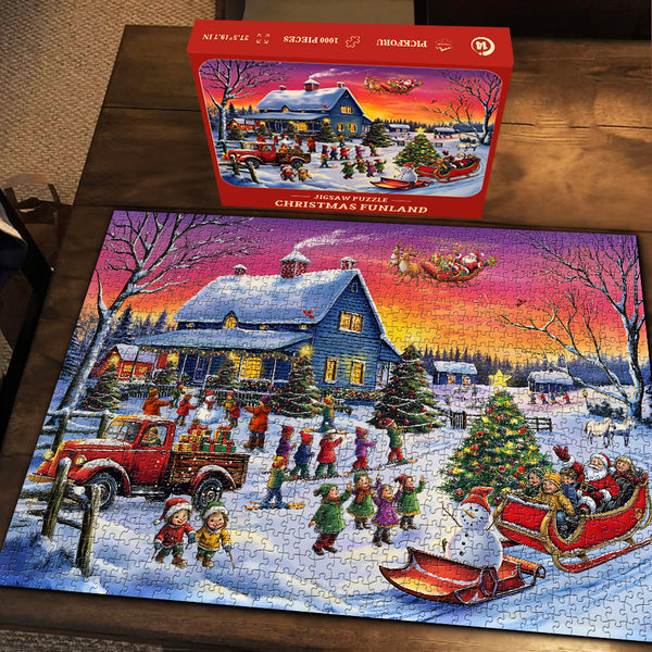 Christmas Funland Jigsaw Puzzle 1000 Pieces – Fun-Puzzle