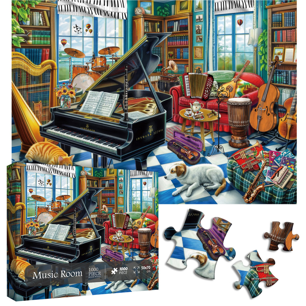 Music Room Jigsaw Puzzle 1000 Pieces – Fun-Puzzle