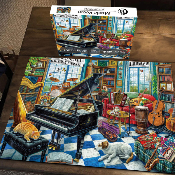 Music Room Jigsaw Puzzle 1000 Pieces – Fun-Puzzle
