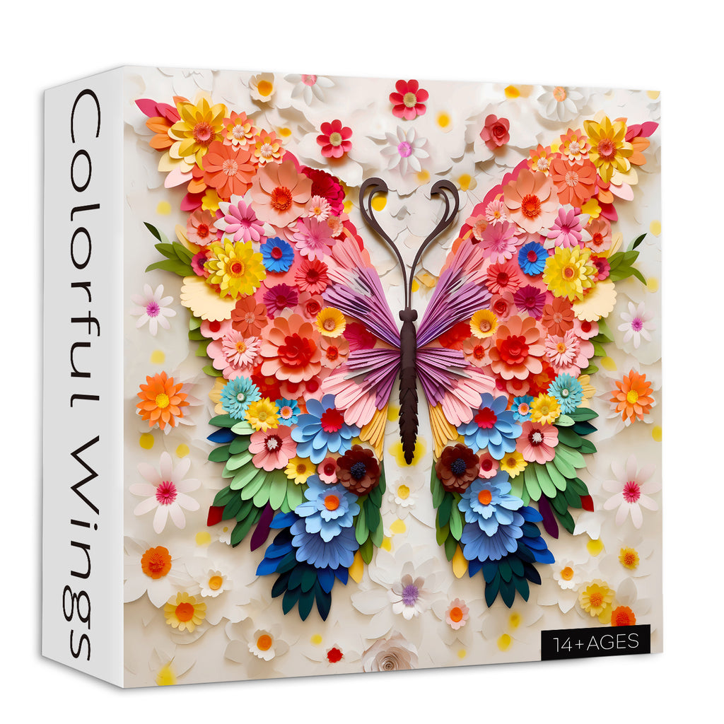 Colorful Wings Jigsaw Puzzle 1000 Pieces – Fun-Puzzle