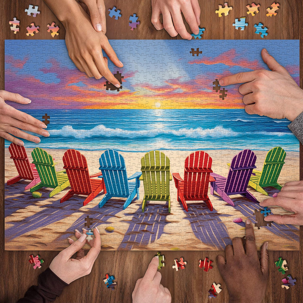 Beach Sunset Jigsaw Puzzle 1000 Pieces – Fun-Puzzle
