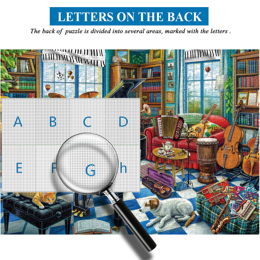 Music Room Jigsaw Puzzle 1000 Pieces – Fun-Puzzle
