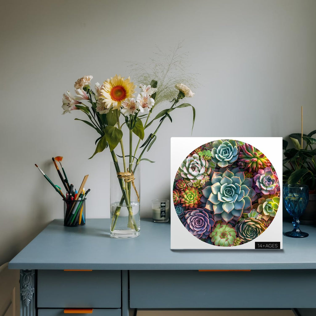 Vintage Succulent Jigsaw Puzzle 1000 Pieces – Fun-Puzzle