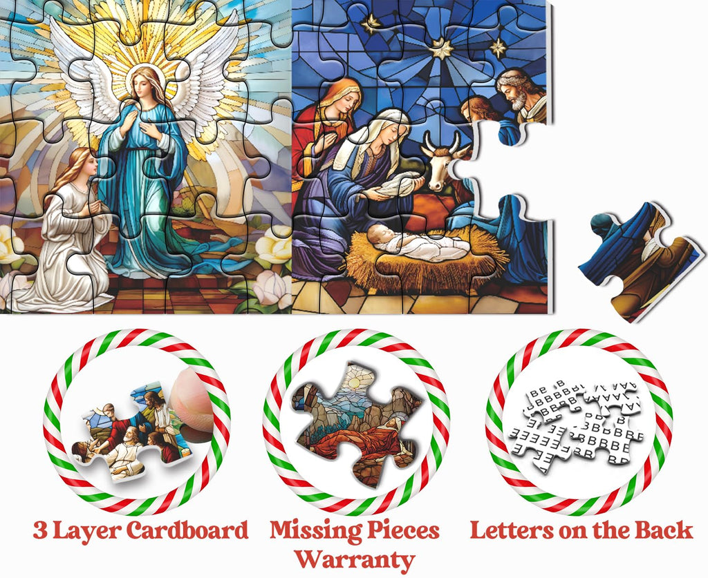 Life of Jesus Christmas Advent Calendar Jigsaw Puzzle 1000 Pieces – Fun ...