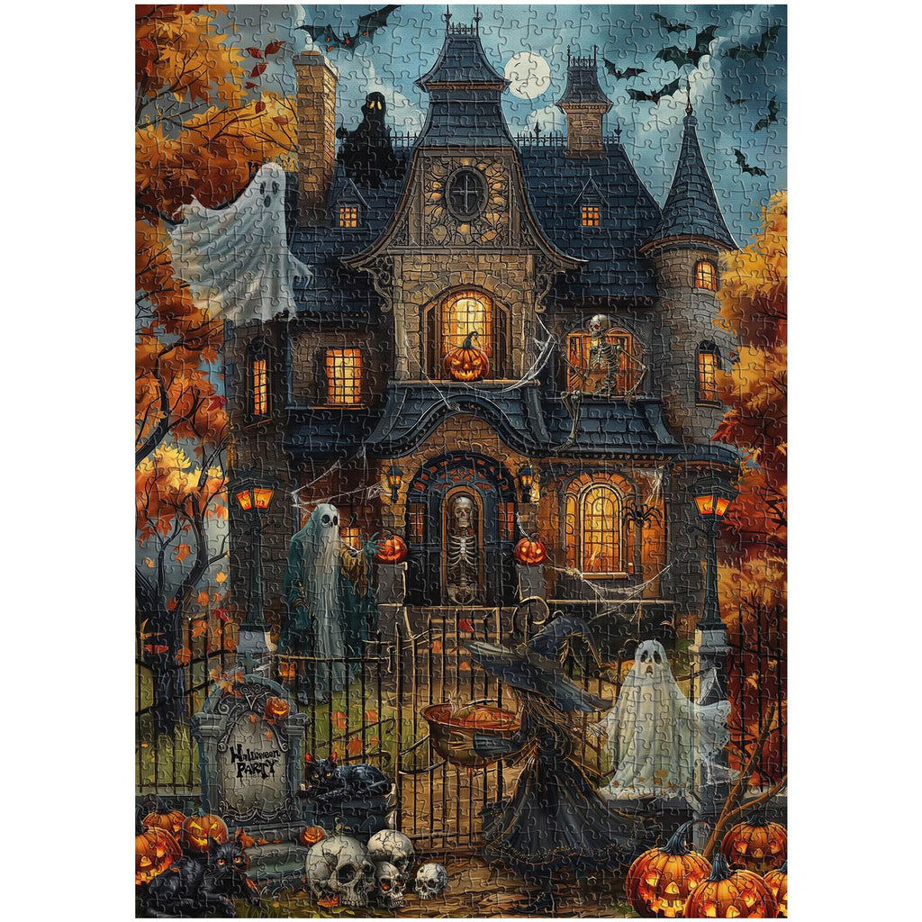 Haunted House Party Jigsaw Puzzle 1000 Pieces – Fun-Puzzle