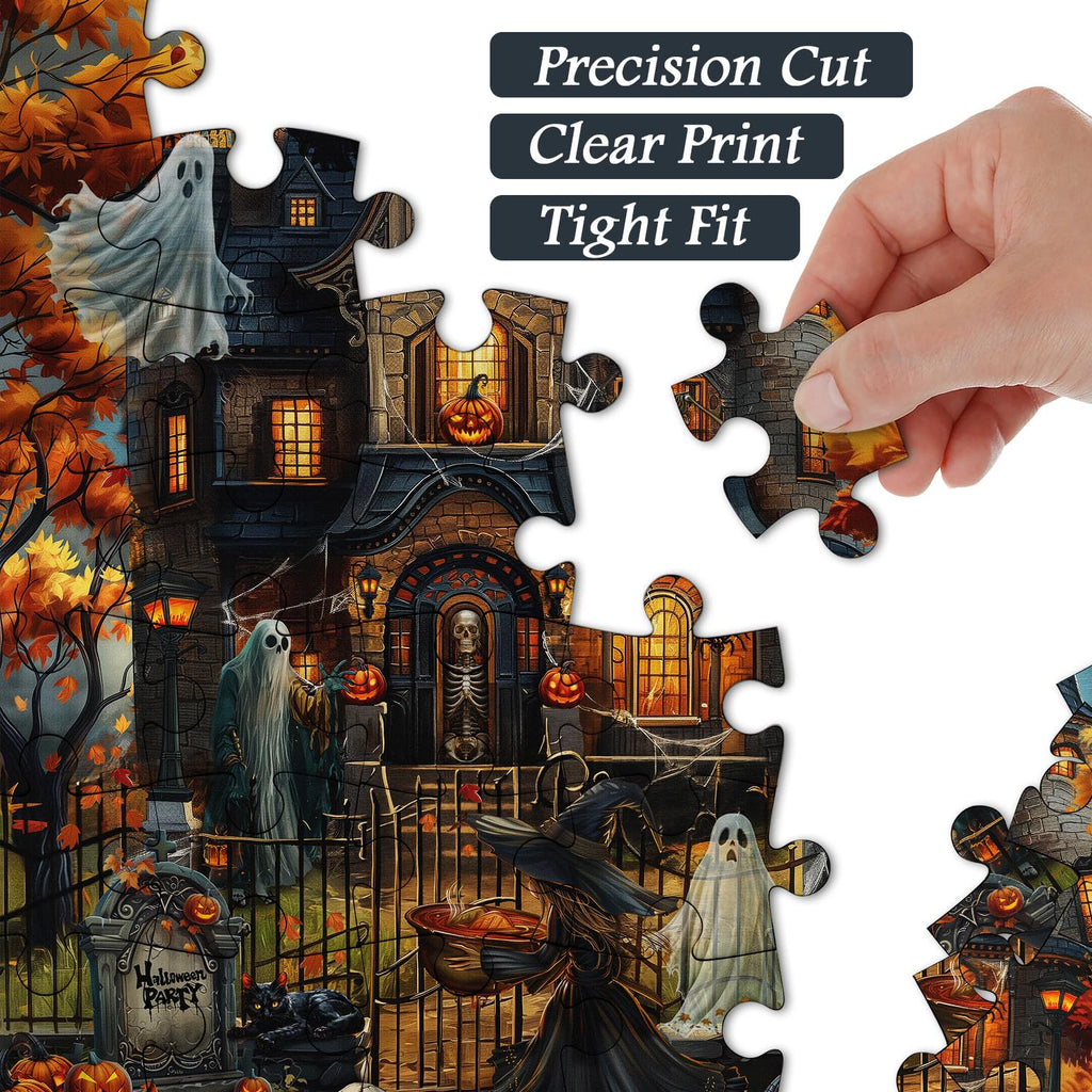 Haunted House Party Jigsaw Puzzle 1000 Pieces – Fun-Puzzle