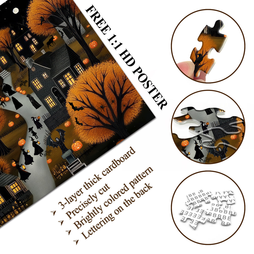 Halloween Hometown Jigsaw Puzzle 1000 Pieces – Fun-Puzzle