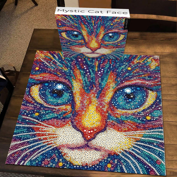 Mystic Cat Face Jigsaw Puzzle 1000 Pieces – Fun-Puzzle