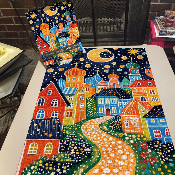 Colorful Spot House Jigsaw Puzzle 1000 Pieces – Fun-Puzzle