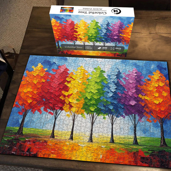 Colorful Tree Jigsaw Puzzle 1000 Pieces – Fun-Puzzle